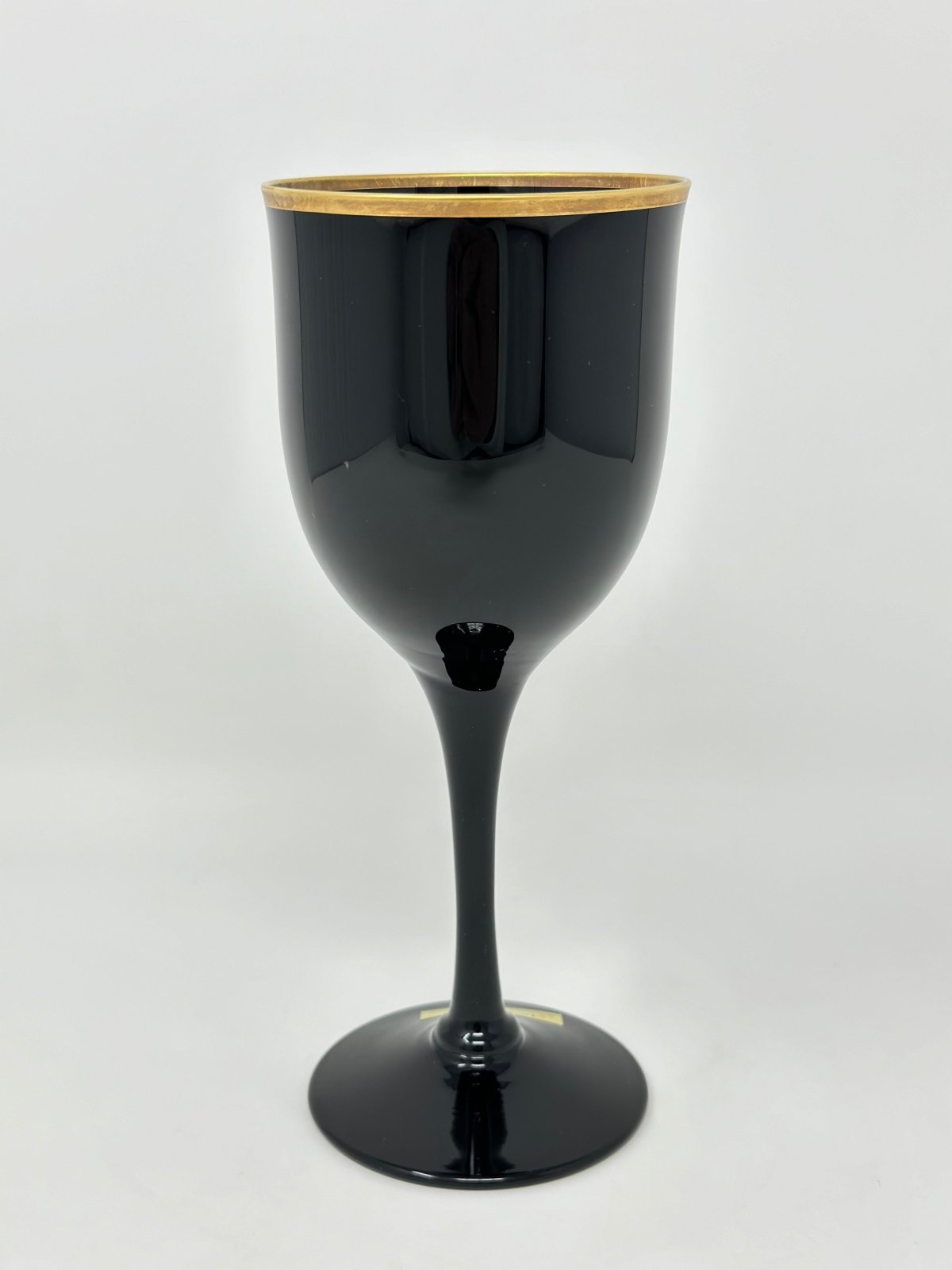 NORITAKE BLACK AMETHYST REMEMBRANCE EBONY GOLD WINE GLASS - Kitchen Smart