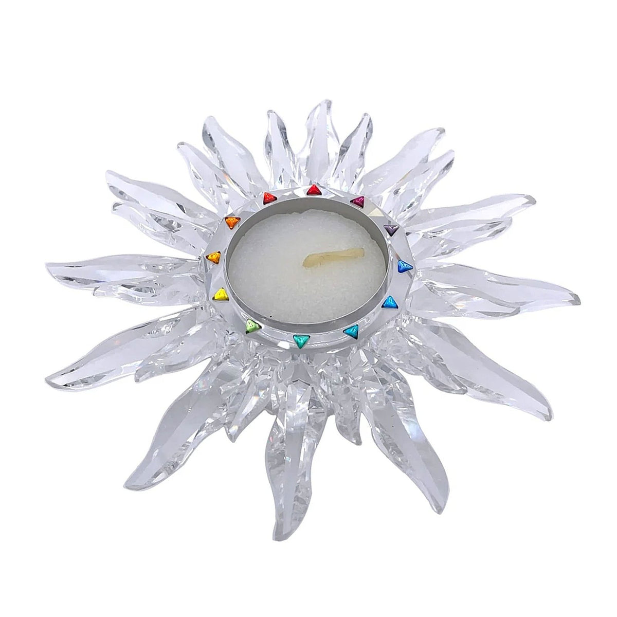 SWAROVSKI Crystal Solaris Tealight | Candle Holder - Kitchen Smart