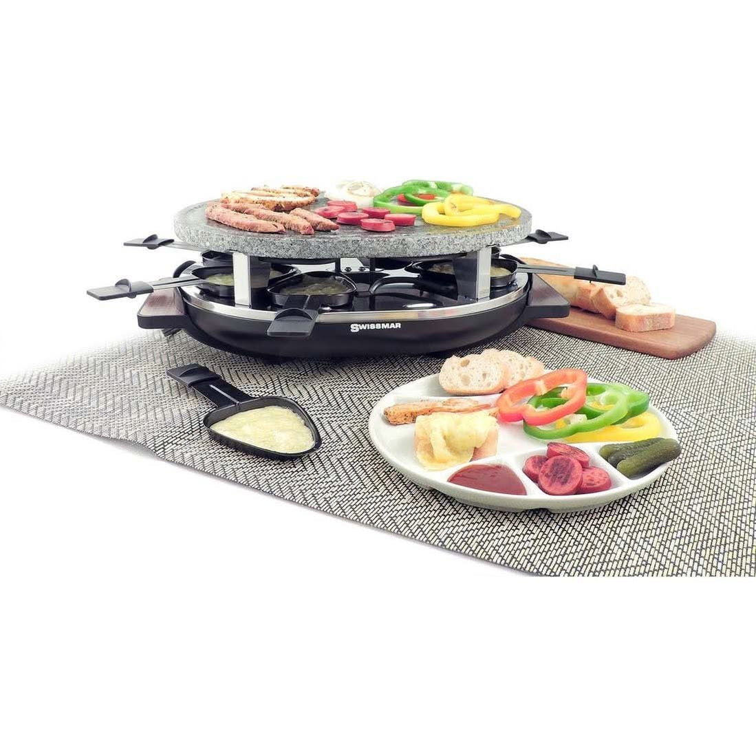 Swissmar Matterhorn Raclette Party Grill with Granite Stone Top ...